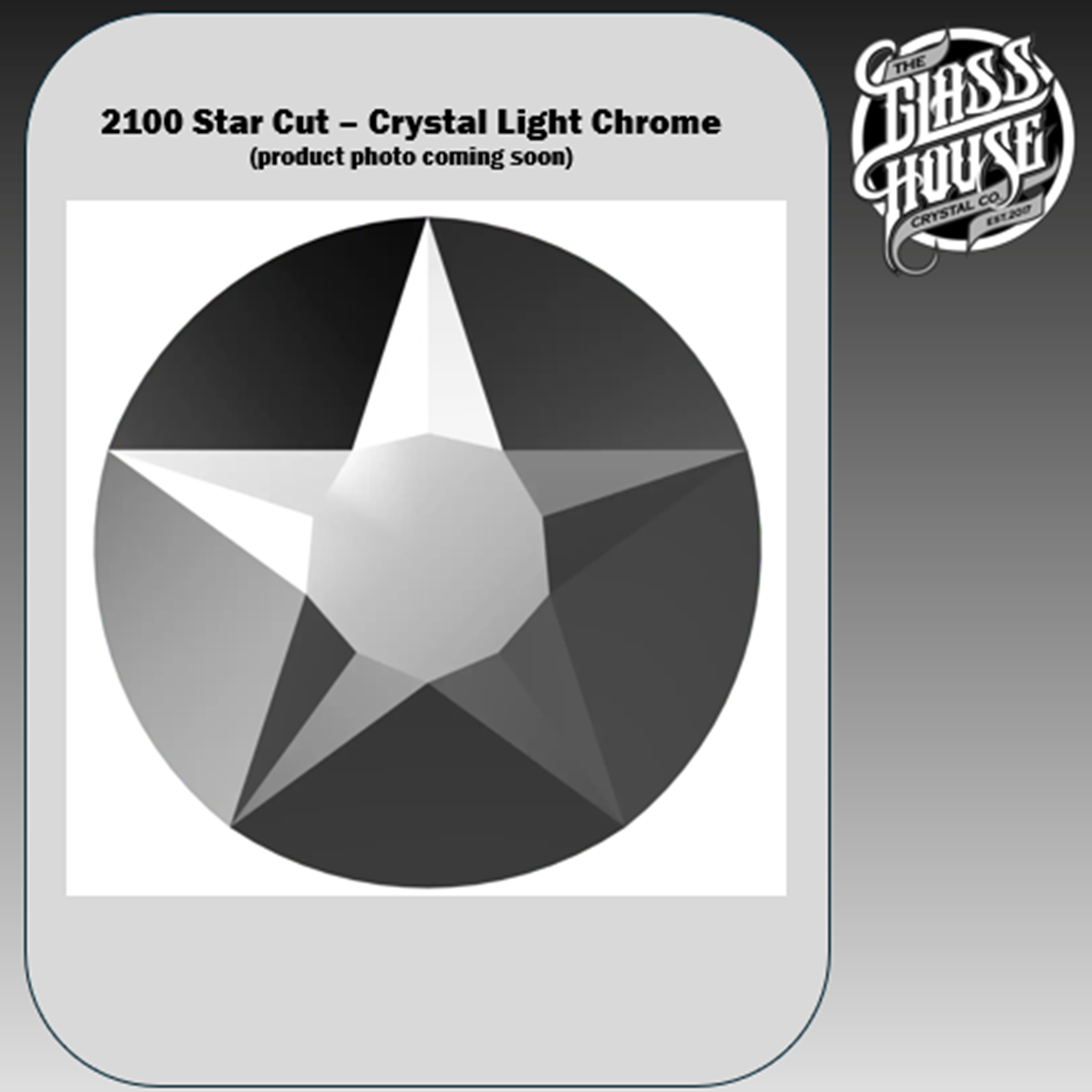 2100 Star Cut - Crystal Light Chrome – The Glass House Crystal Co., LLC